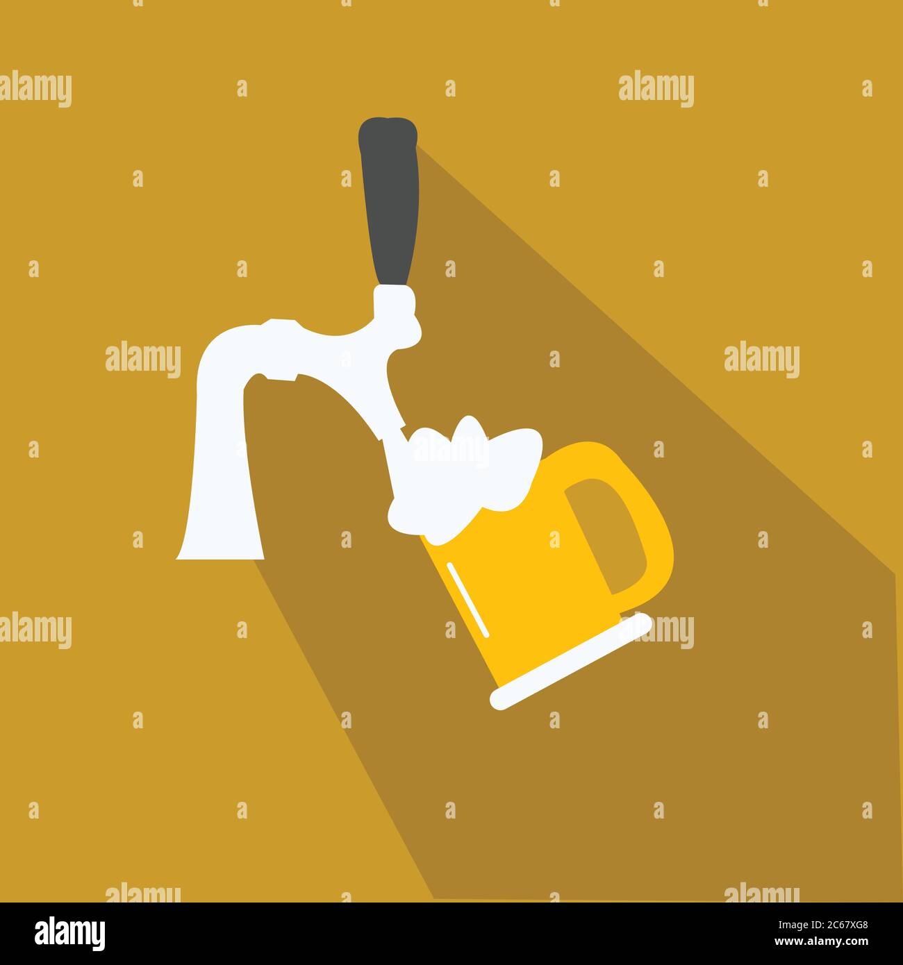 Filling up mug Stock Vector Images - Alamy