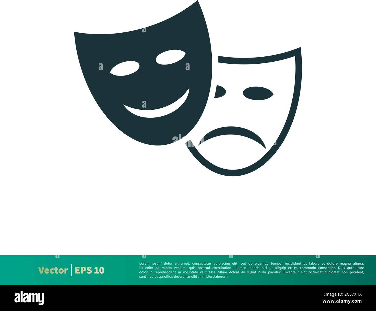 Theater mask classic icon vector hi-res stock photography and images ...