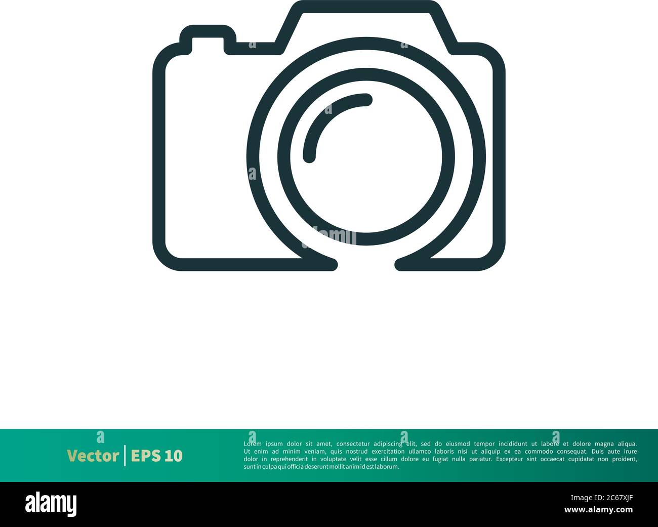 Camera Icon Vector Logo Template Illustration Design. Editable Vector ...