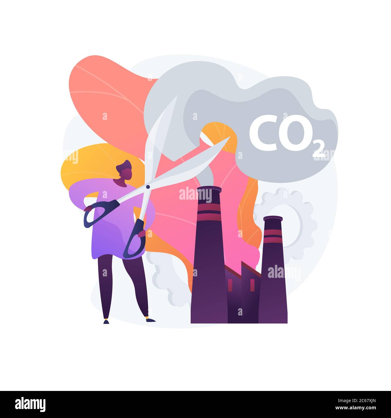 CO2 emission vector concept metaphor Stock Vector Image & Art - Alamy
