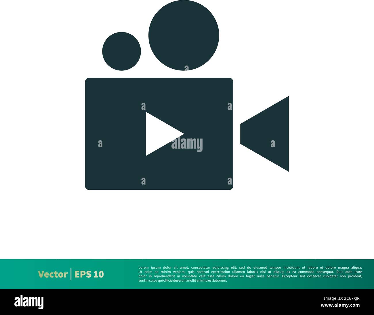Movie, Cinema Icon Vector Logo Template Illustration Design. Editable ...