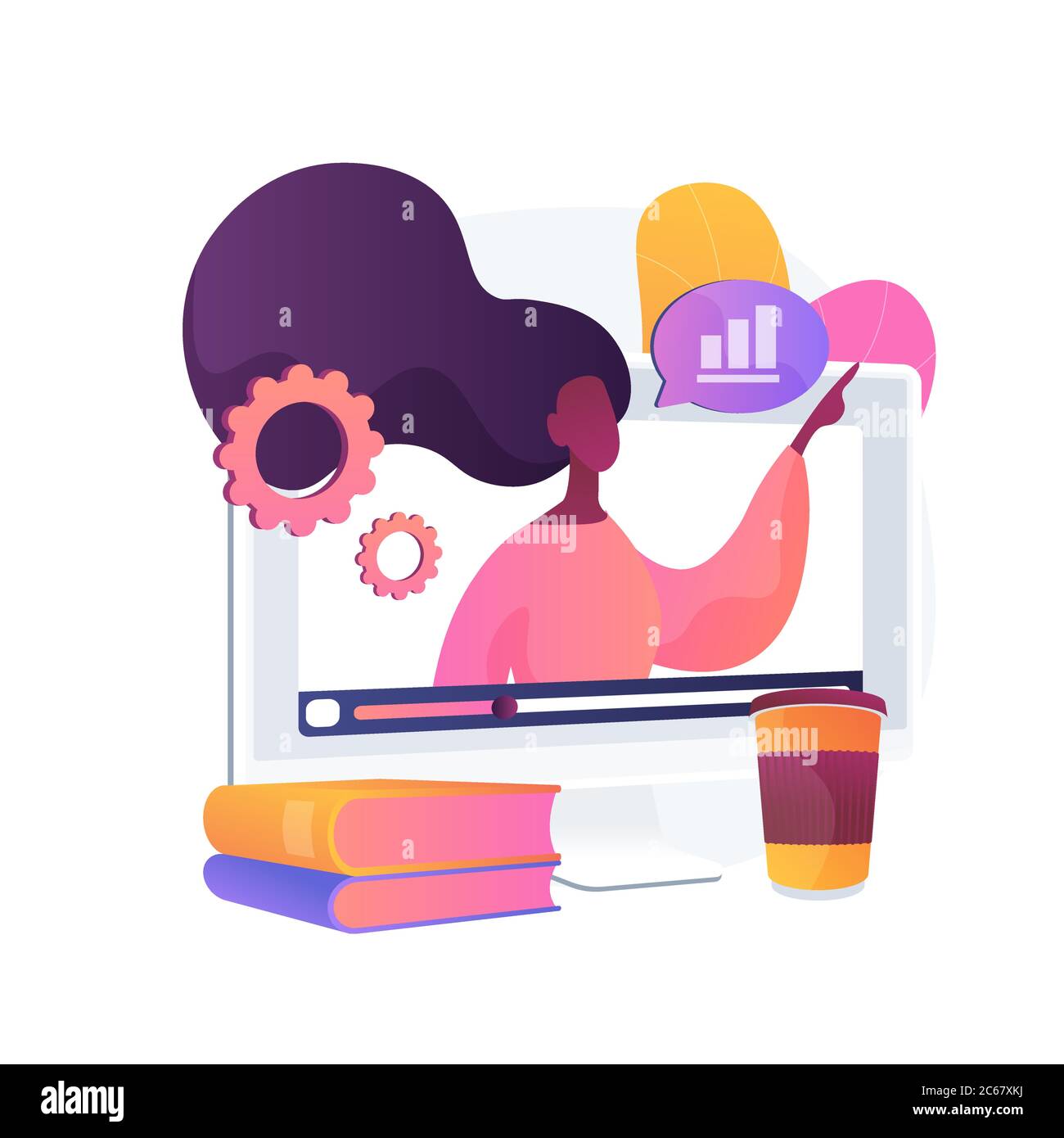 Online workshop abstract concept vector illustration Stock Vector Image ...