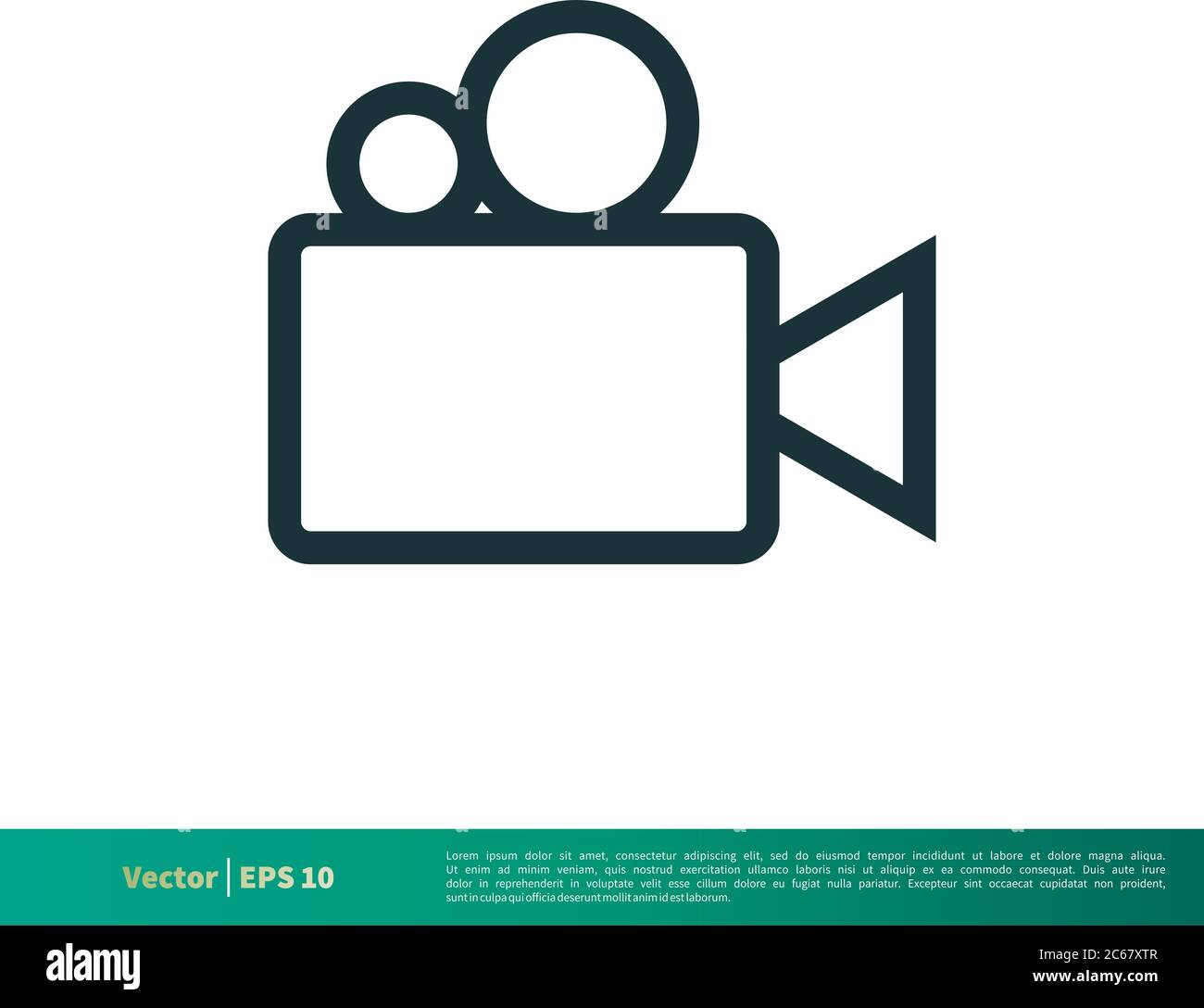 Movie, Cinema Icon Vector Logo Template Illustration Design. Editable ...