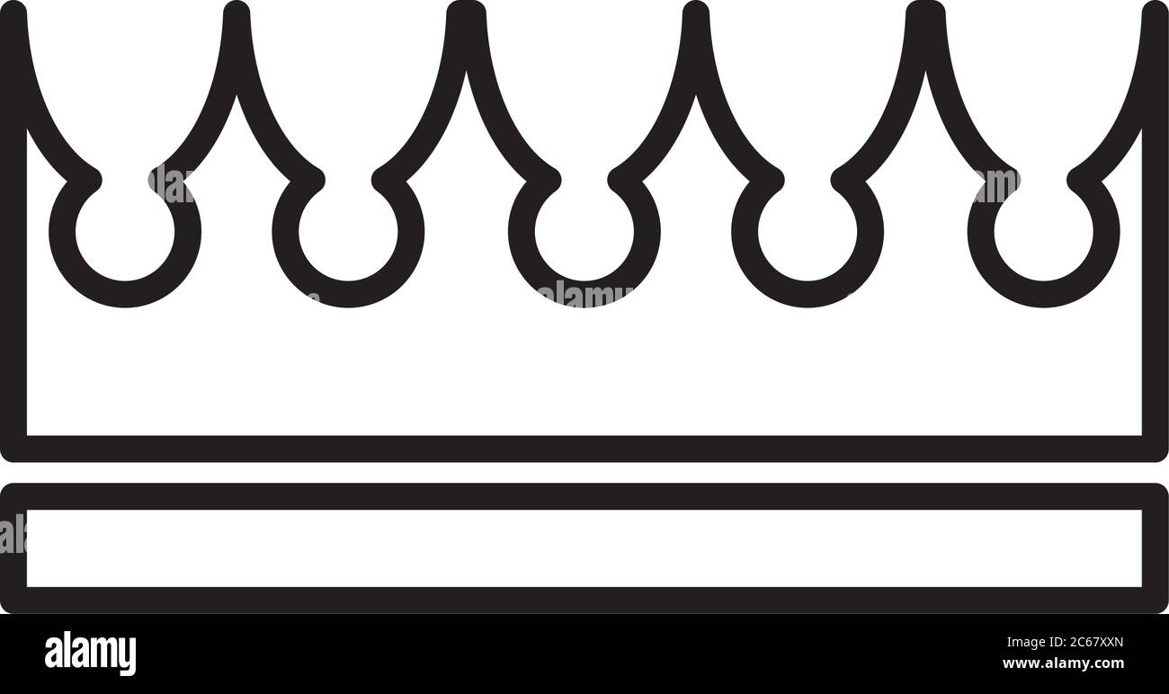 royal crown of duke line style icon vector illustration design Stock ...