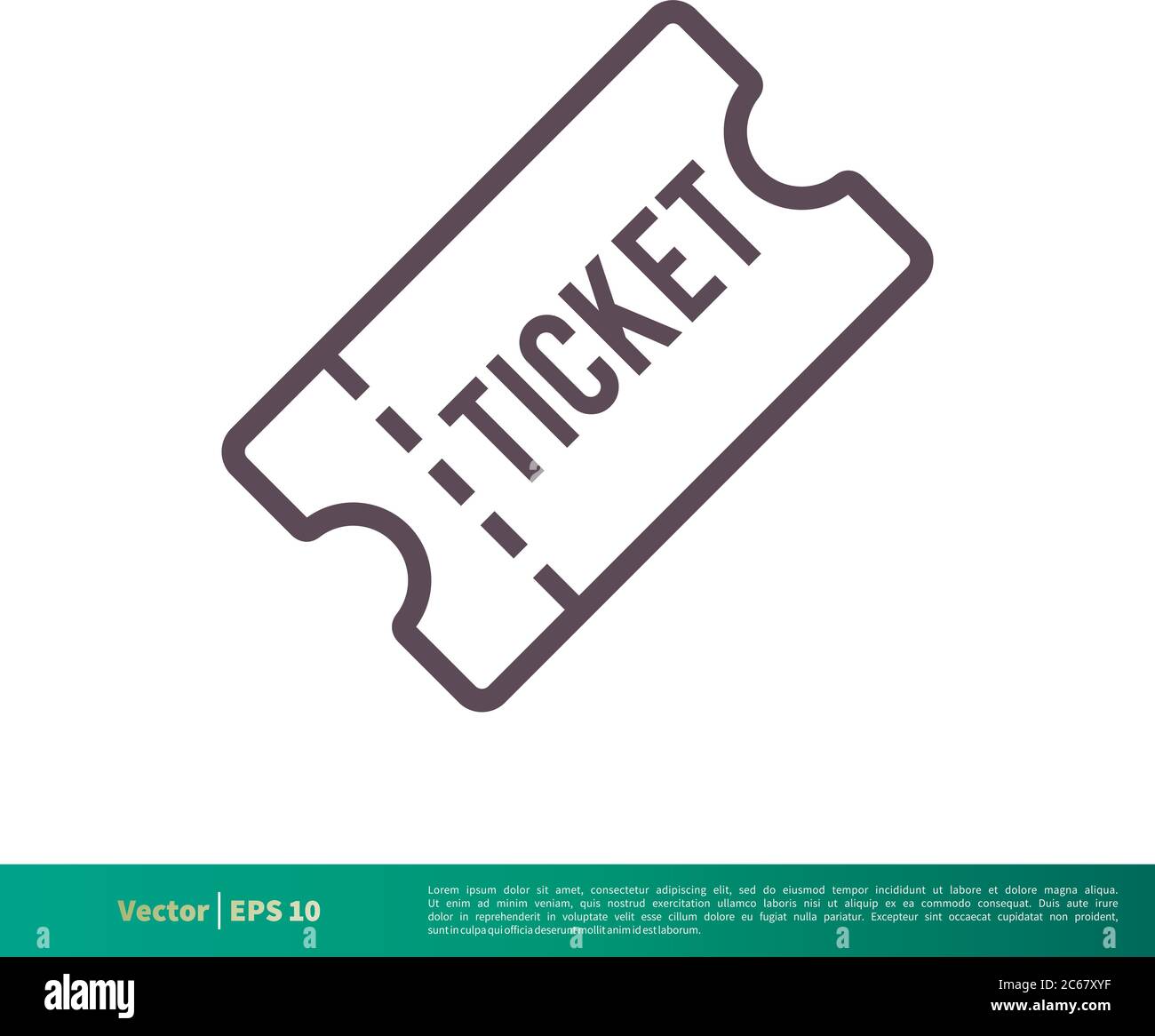 Train transport ticket Stock Vector Images - Alamy