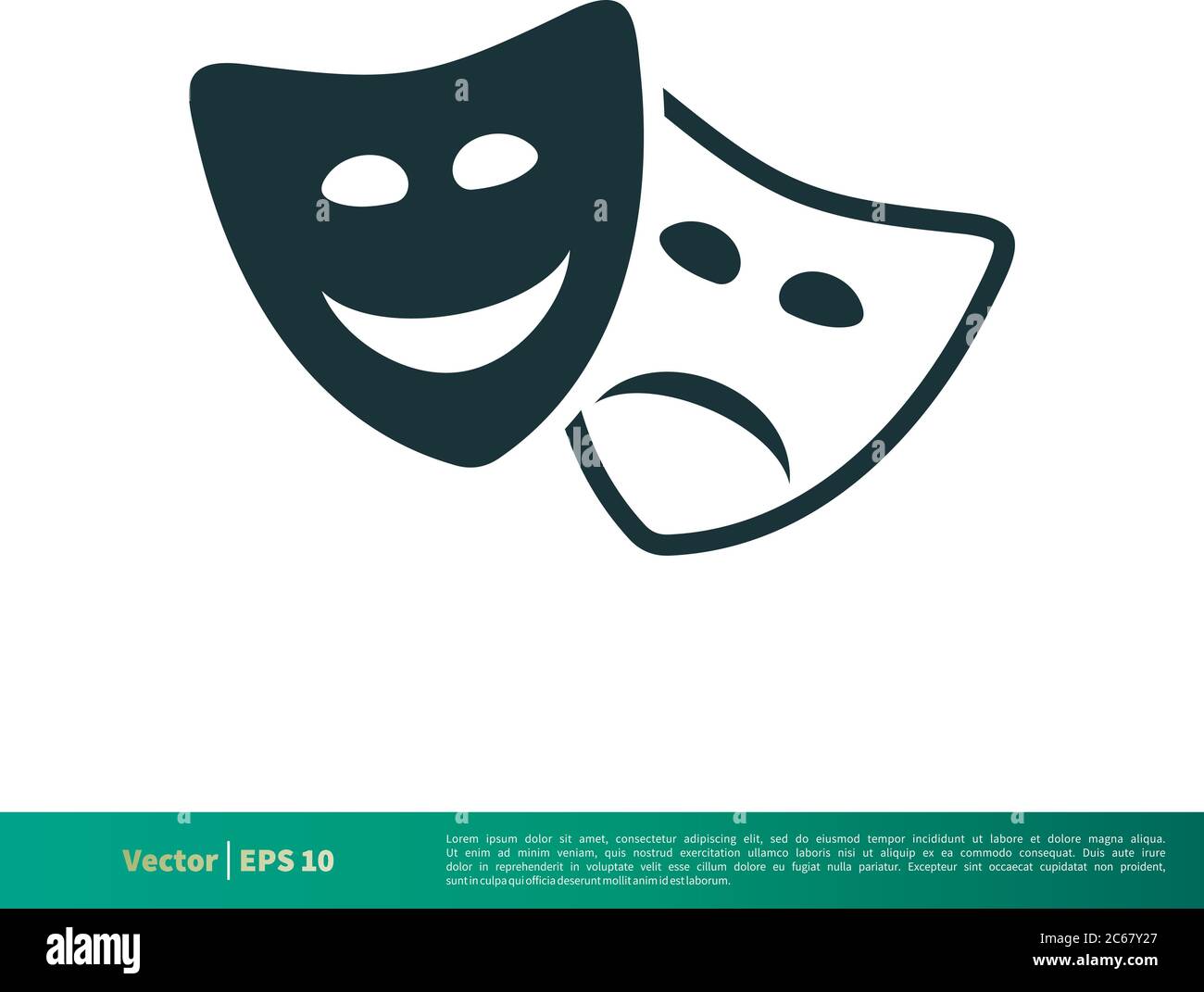 Theater Icon Vector Logo Template Illustration Design. Editable Vector ...