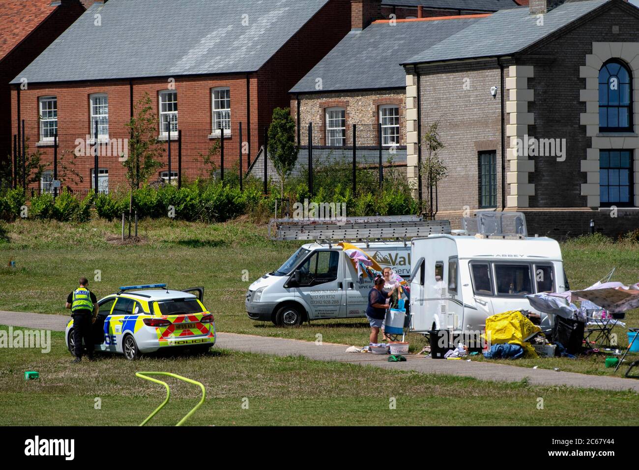 Travellers invade Prince Charles 'model town' of Poundbury in Dorset ...