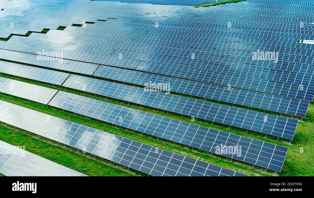 Sky reflected on solar panel hi-res stock photography and images - Alamy