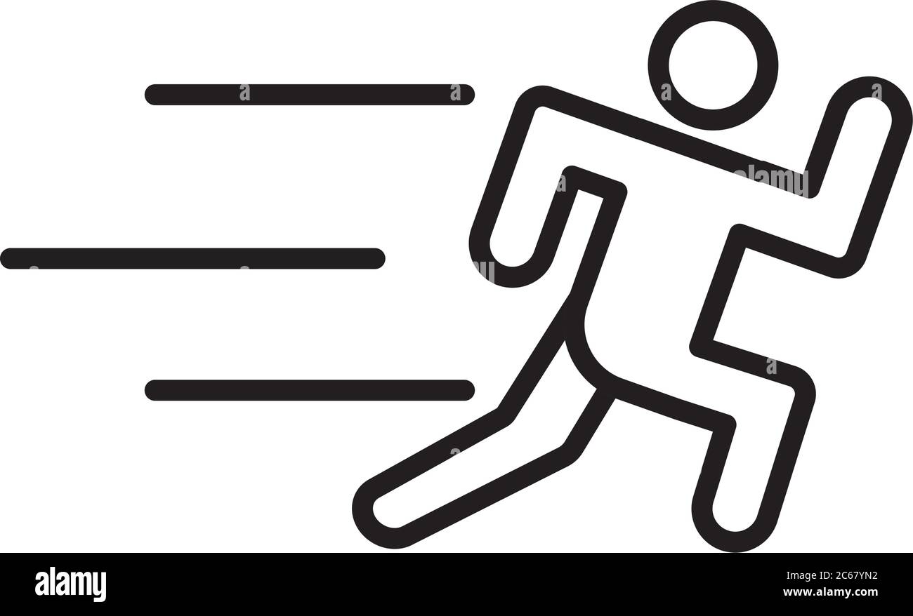 runner avatar figure line style icon vector illustration design Stock ...