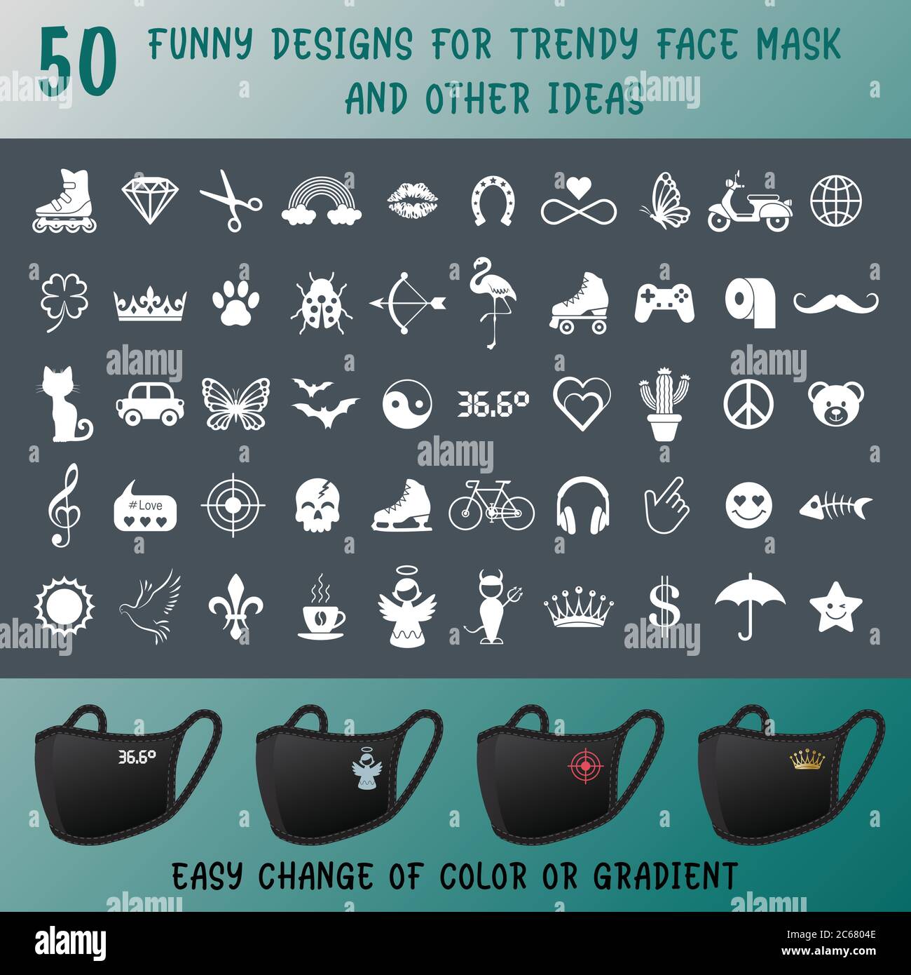 50 Funny designs for Trendy black protective face mask and other ideas ...
