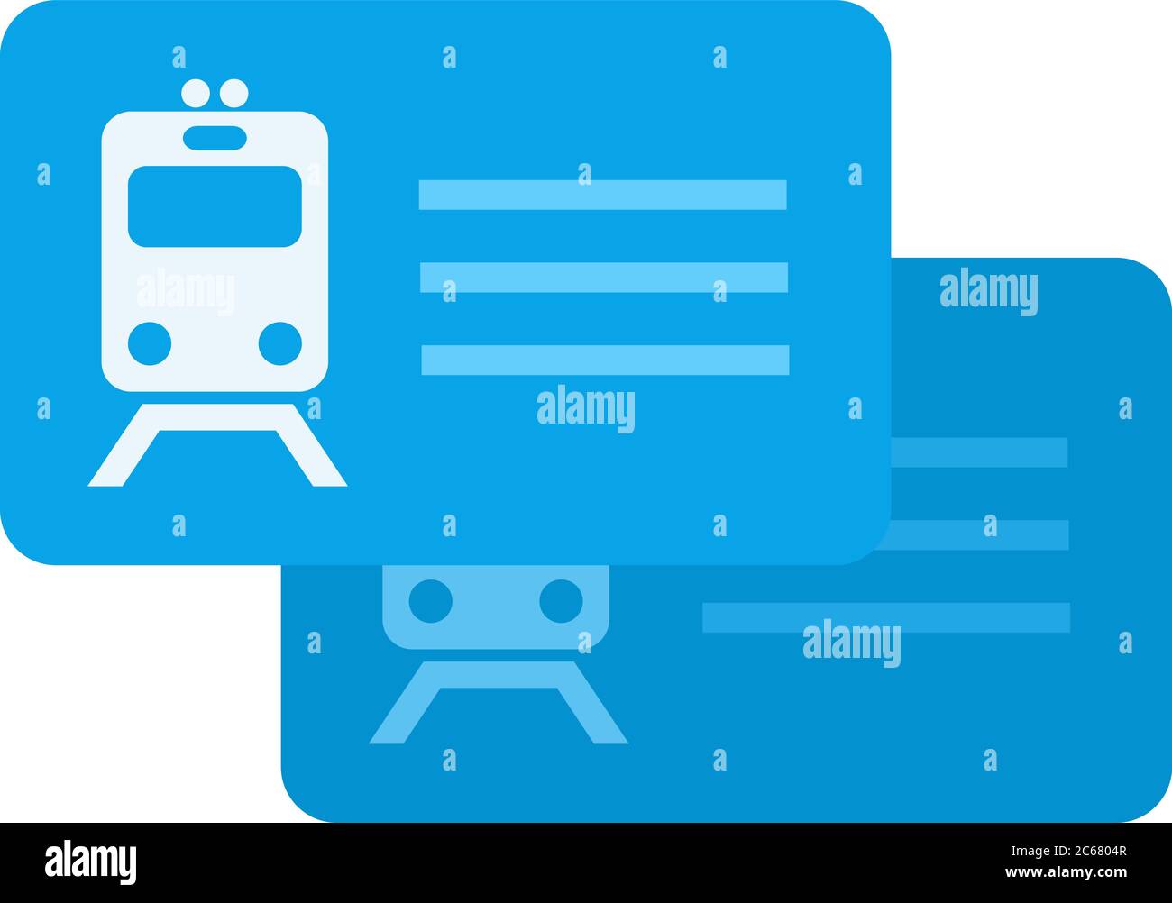 Train tickets vector flat isolated on white Stock Vector Image & Art ...