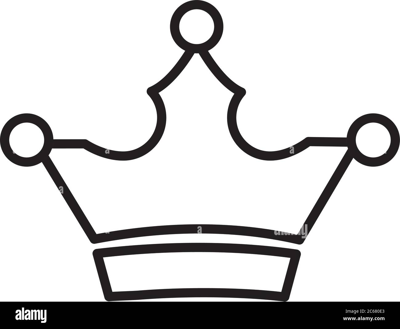 royal crown of viscount line style icon vector illustration design ...