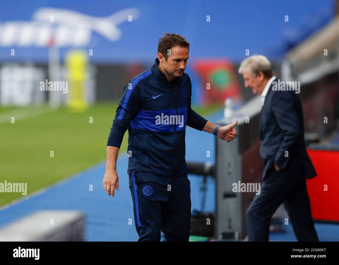 Selhurst Park, London, UK. 7th July, 2020. English Premier League ...