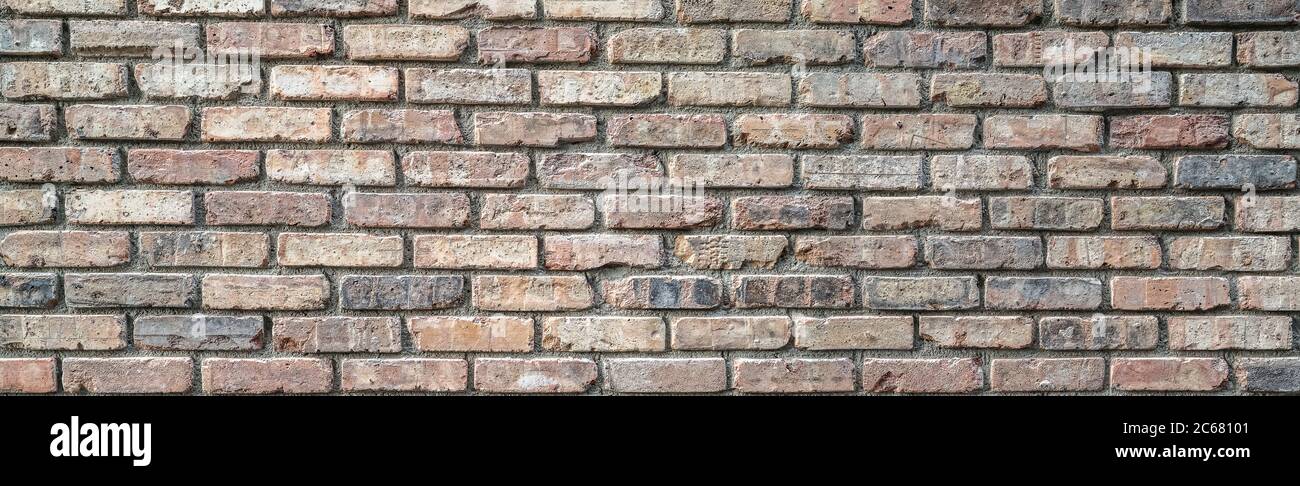 Old brick wall panorama hi-res stock photography and images - Alamy