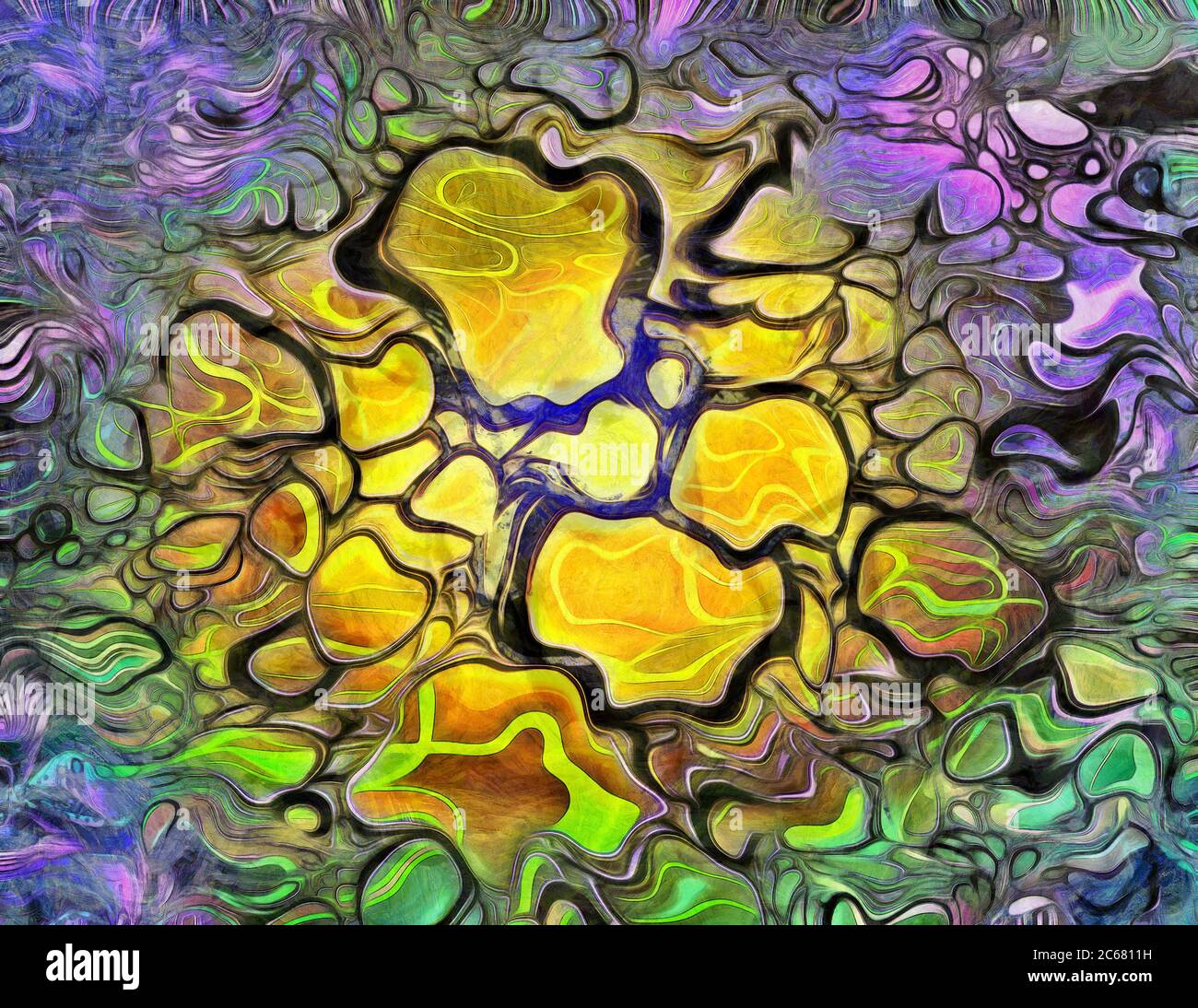 Circular Forms and Color Abstract Stock Photo - Alamy