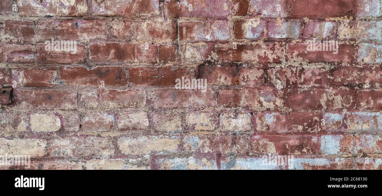 Old brick wall panorama hi-res stock photography and images - Alamy