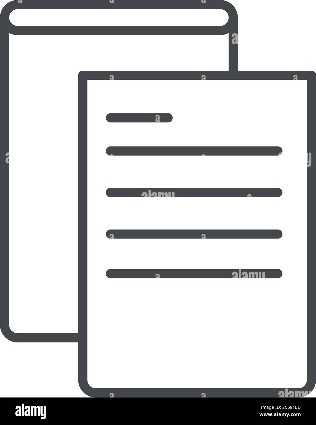 teach school and education book paper document info line style icon ...