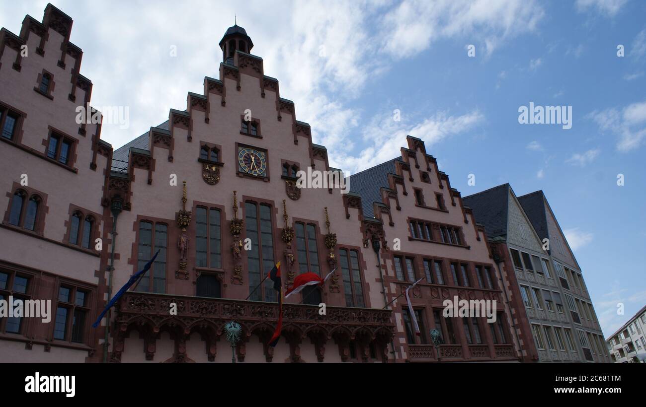 The stunning architecture of Frankfurt am Main, typical buildings and ...