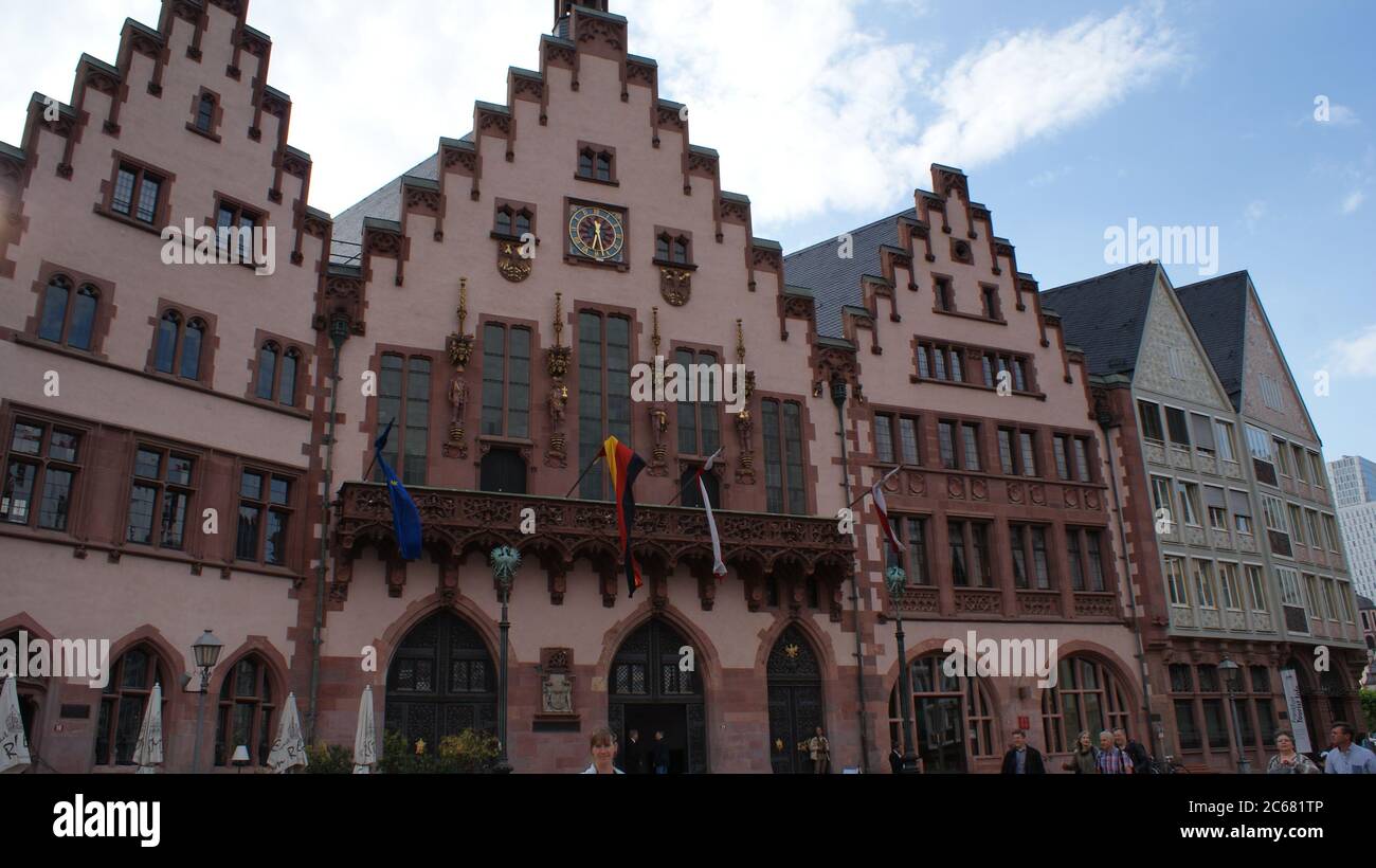 The stunning architecture of Frankfurt am Main, typical buildings and ...