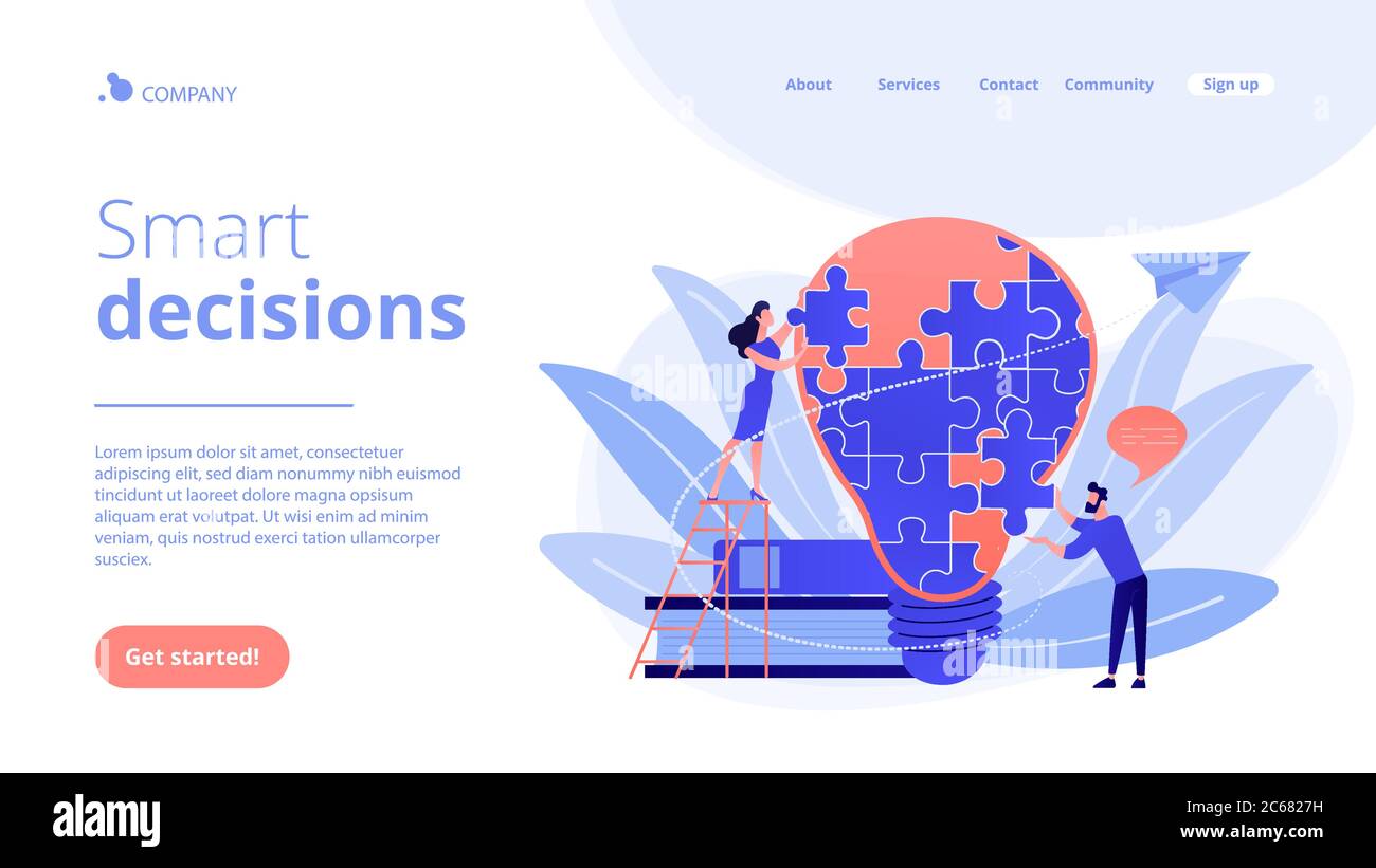 Vision statement concept landing page Stock Vector Image & Art - Alamy