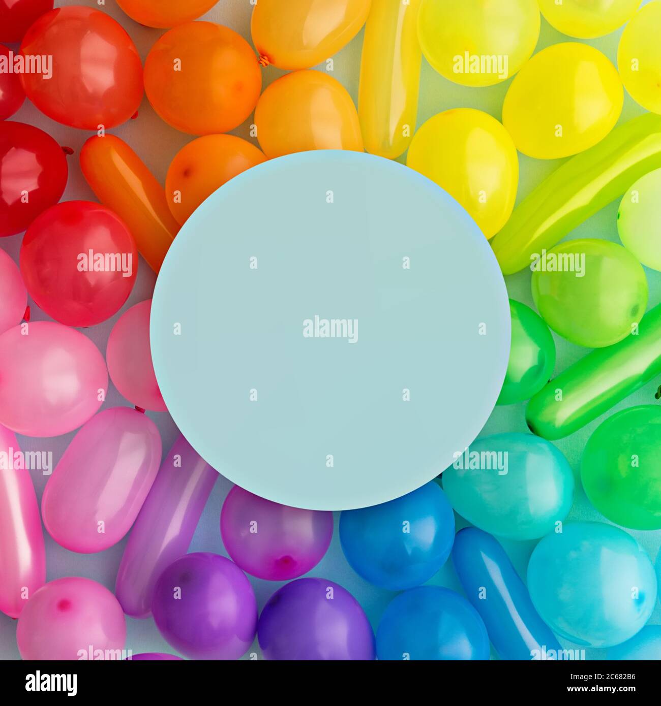 Rainbow balloons hi-res stock photography and images - Alamy