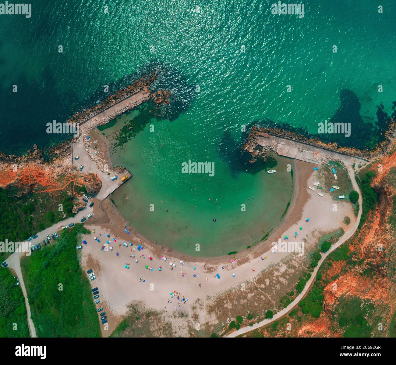 Bolata beach Bulgaria. Exotic bay near Cape Kaliakra and Albena, Varna ...