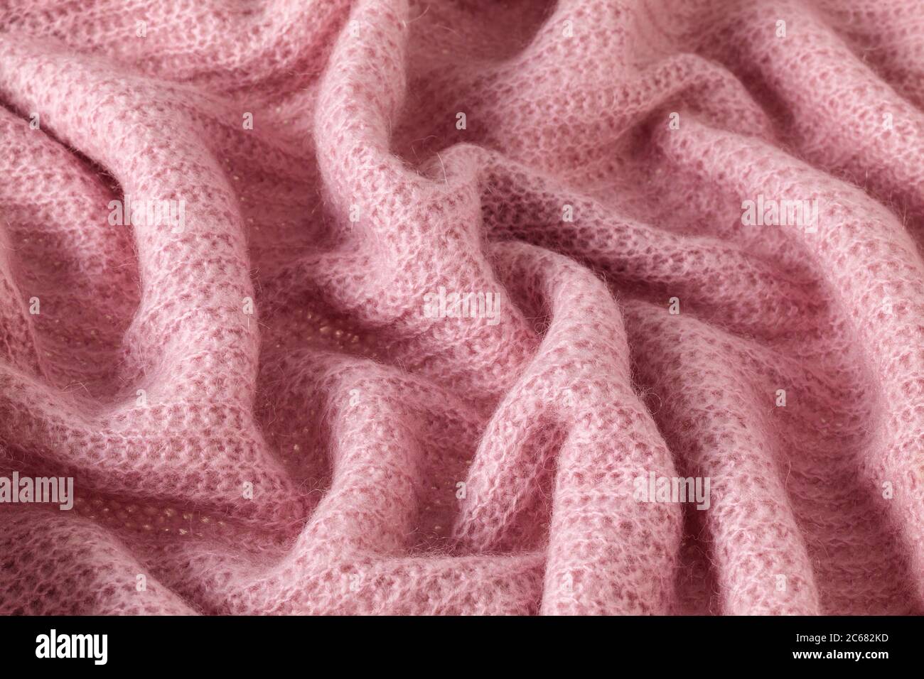 Detail of pink warm fabric texture material background Stock Photo - Alamy