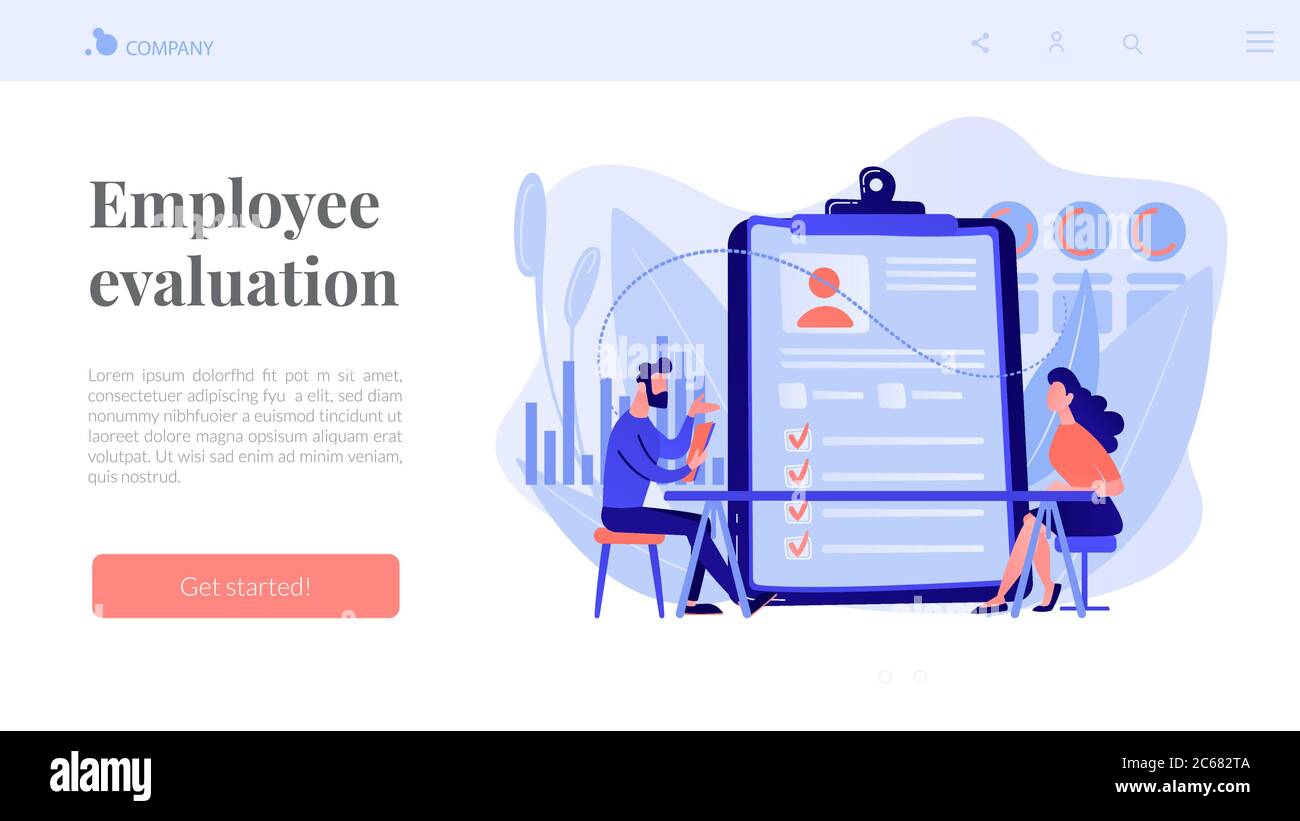 Employee assessment concept landing page Stock Vector Image & Art - Alamy