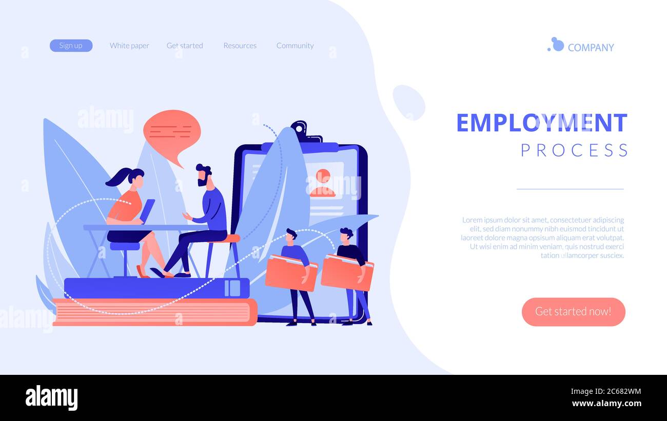 Interview millennial Stock Vector Images - Alamy