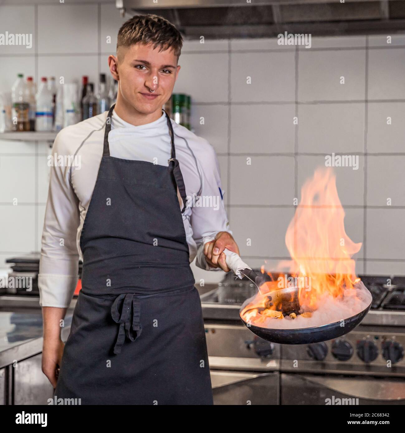 Professional chef food preparation hi-res stock photography and images ...
