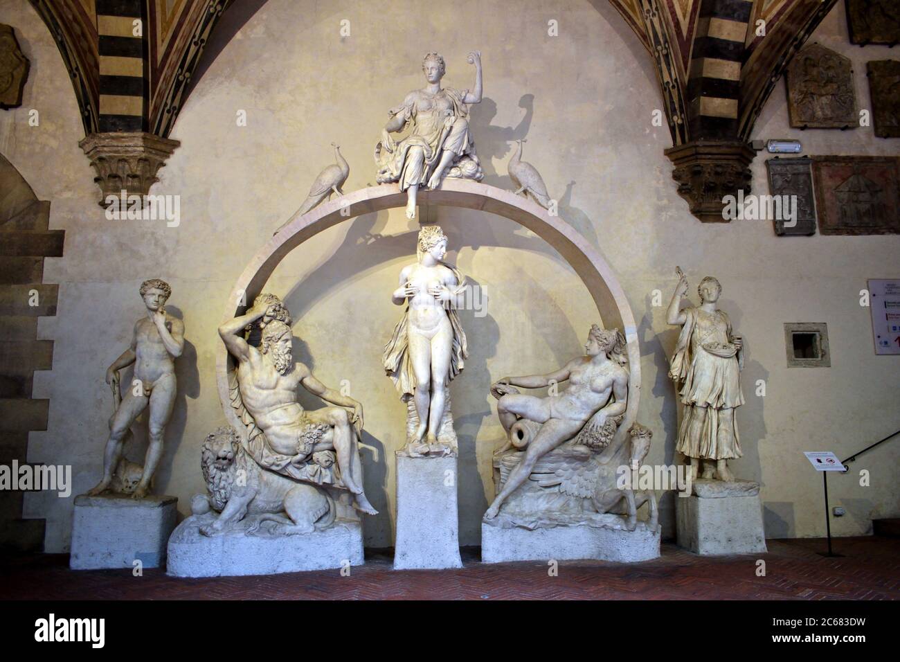 Bargello National Museum in Florence in Italy built in 1255 Stock Photo ...
