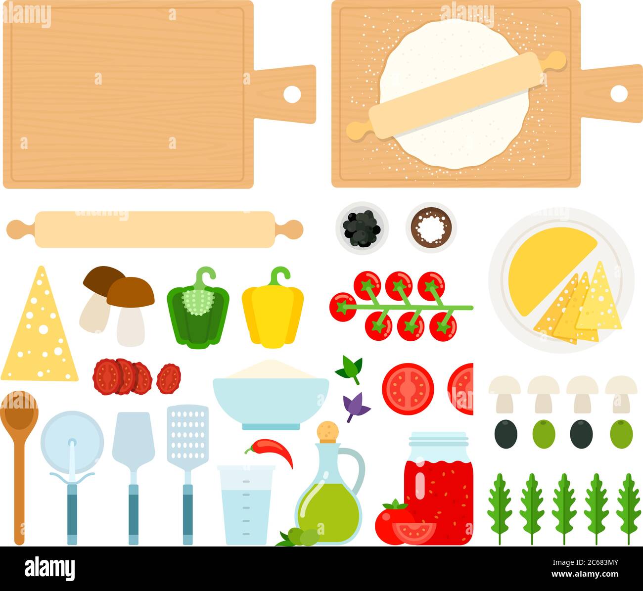 Dough and oil Stock Vector Images - Alamy