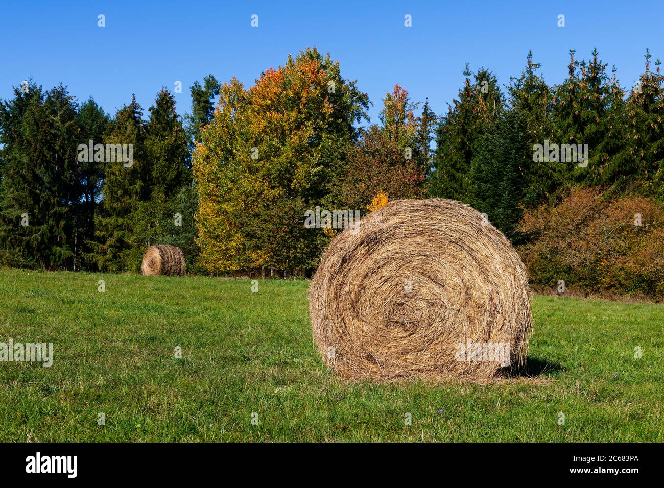 Hay bale background hi-res stock photography and images - Alamy