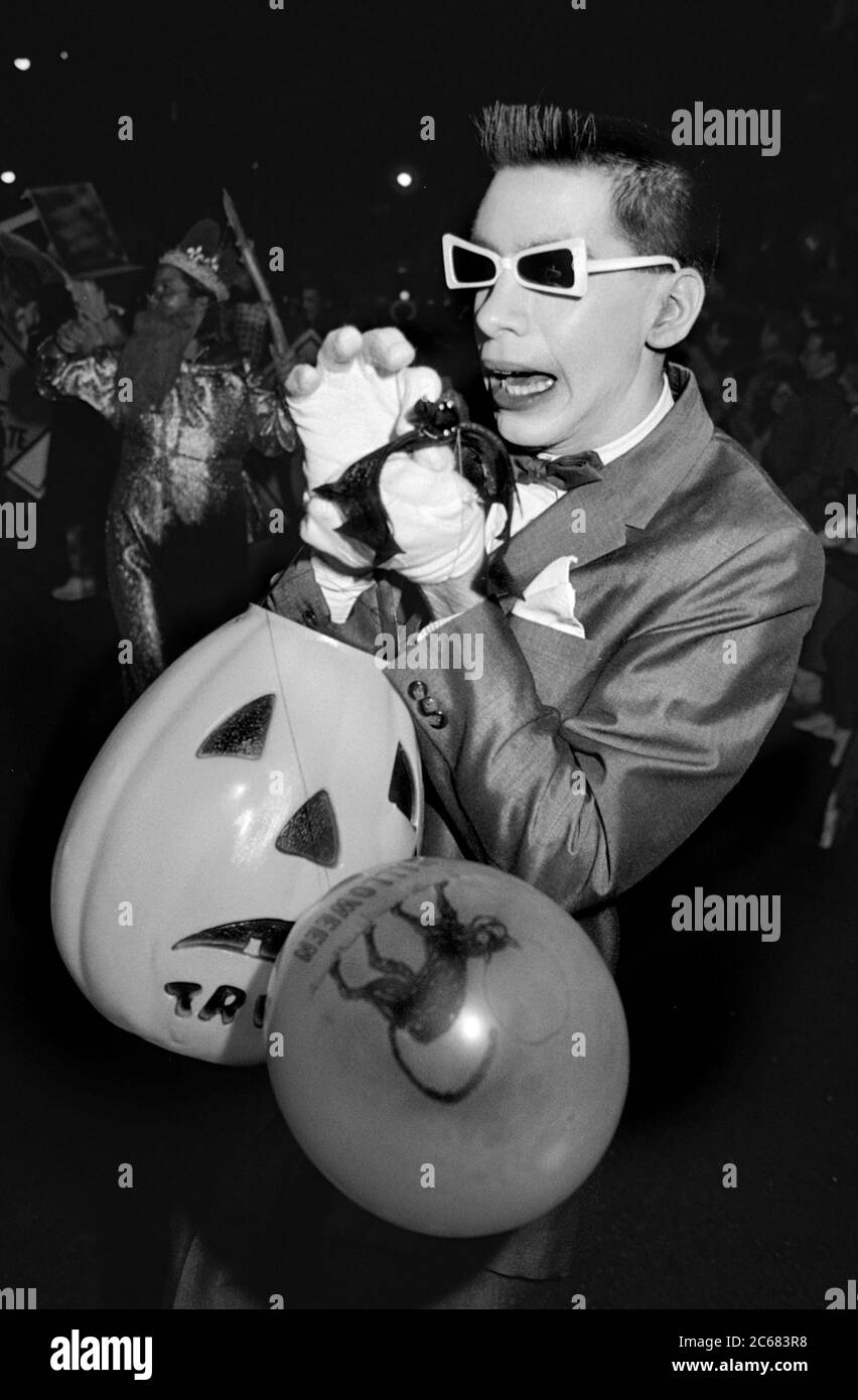 Pee-Wee Herman at the Greenwich Village Halloween Parade, New York City ...