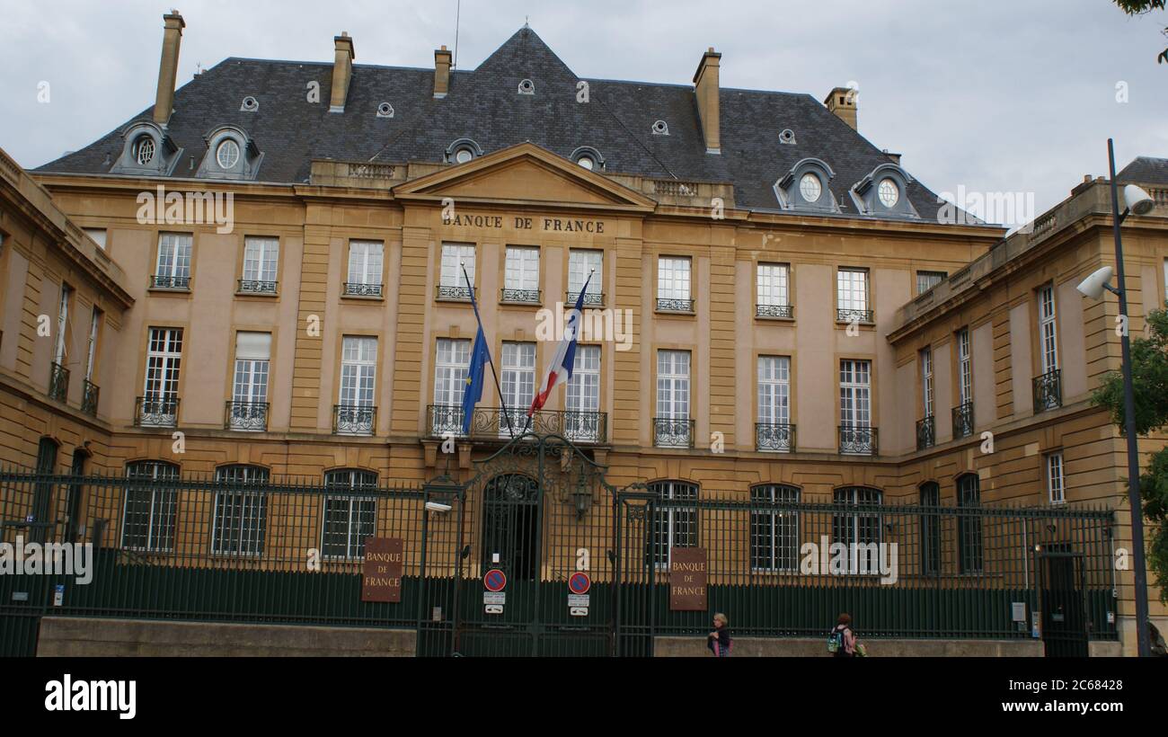 Beautiful French architecture in Metz. Lorraine is a region in ...