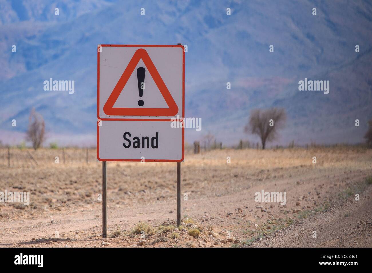 Sand Sign in Namibia Stock Photo - Alamy