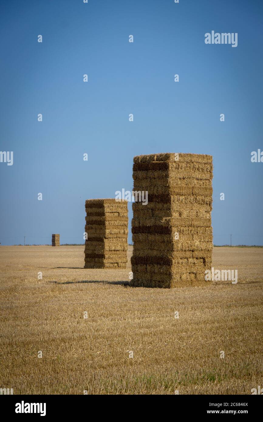Tall hay stack hi-res stock photography and images - Alamy