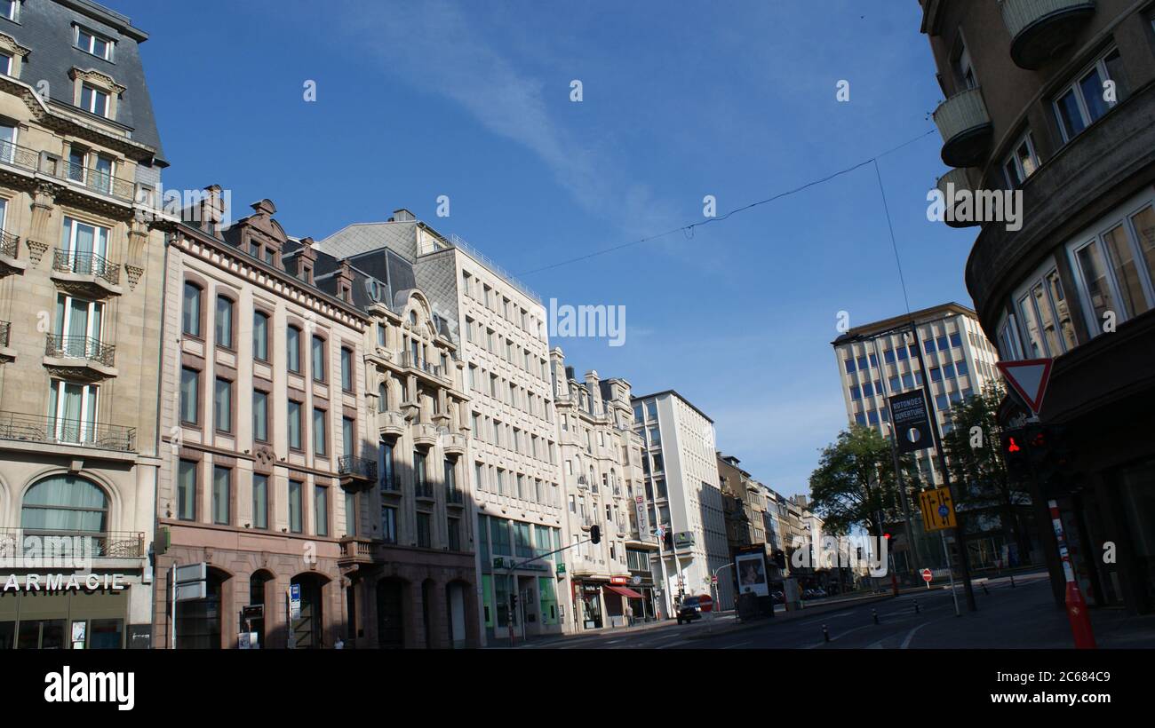 Luxembourg's stunning architecture. Beautiful old buildings and bright ...