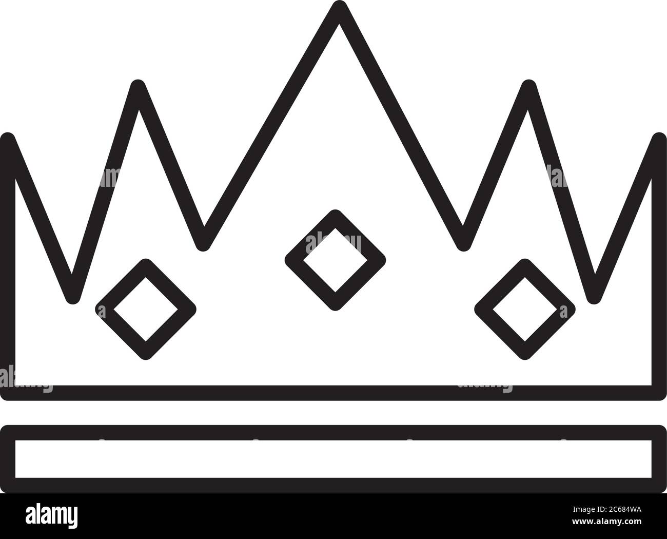 royal crown of duke line style icon vector illustration design Stock ...