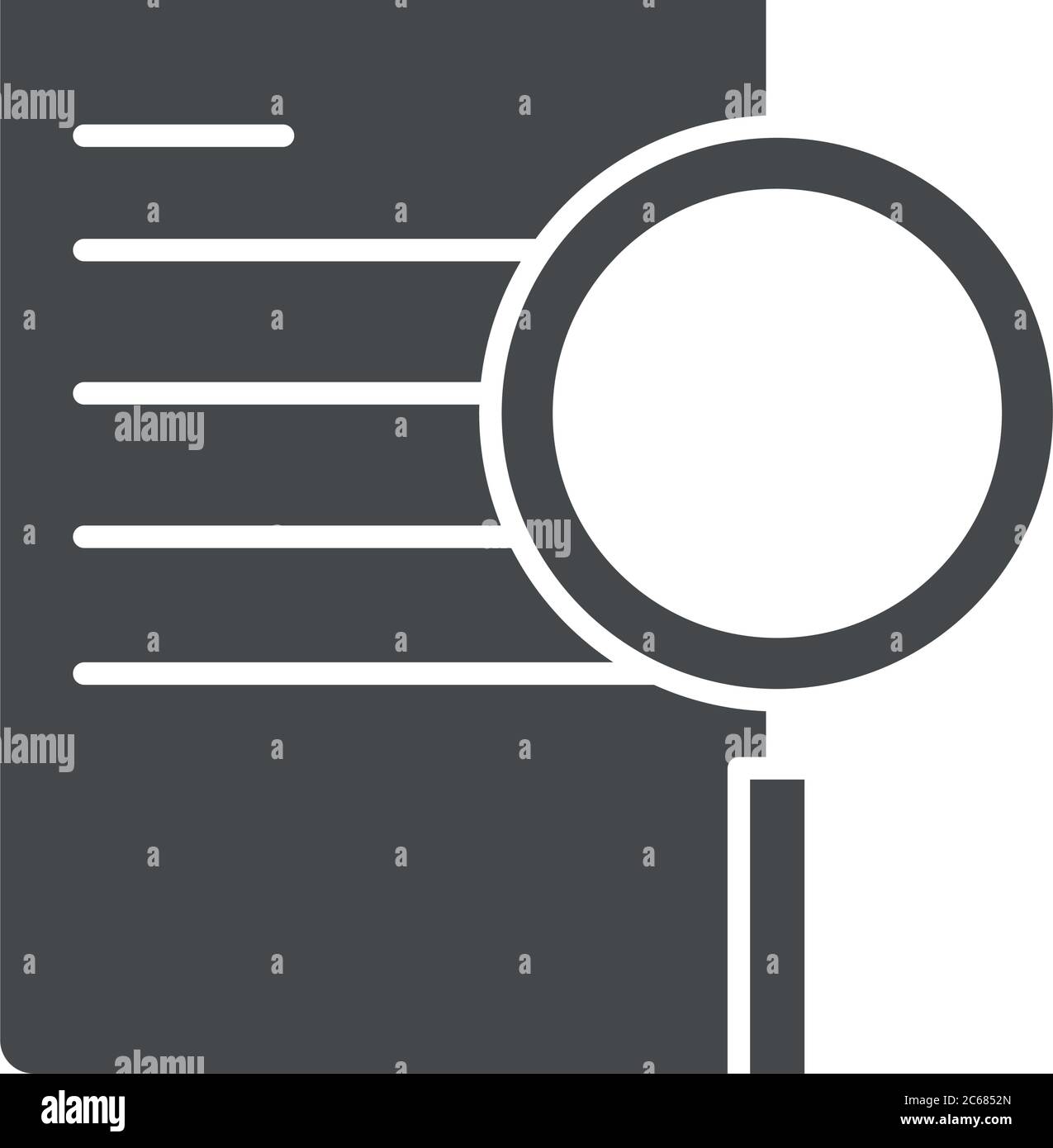 teach school and education magnifier document paper silhouette style ...