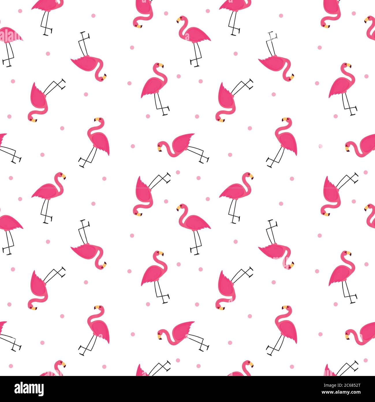 Abstract Flamingo Seamless Pattern Background. Vector Illustration ...