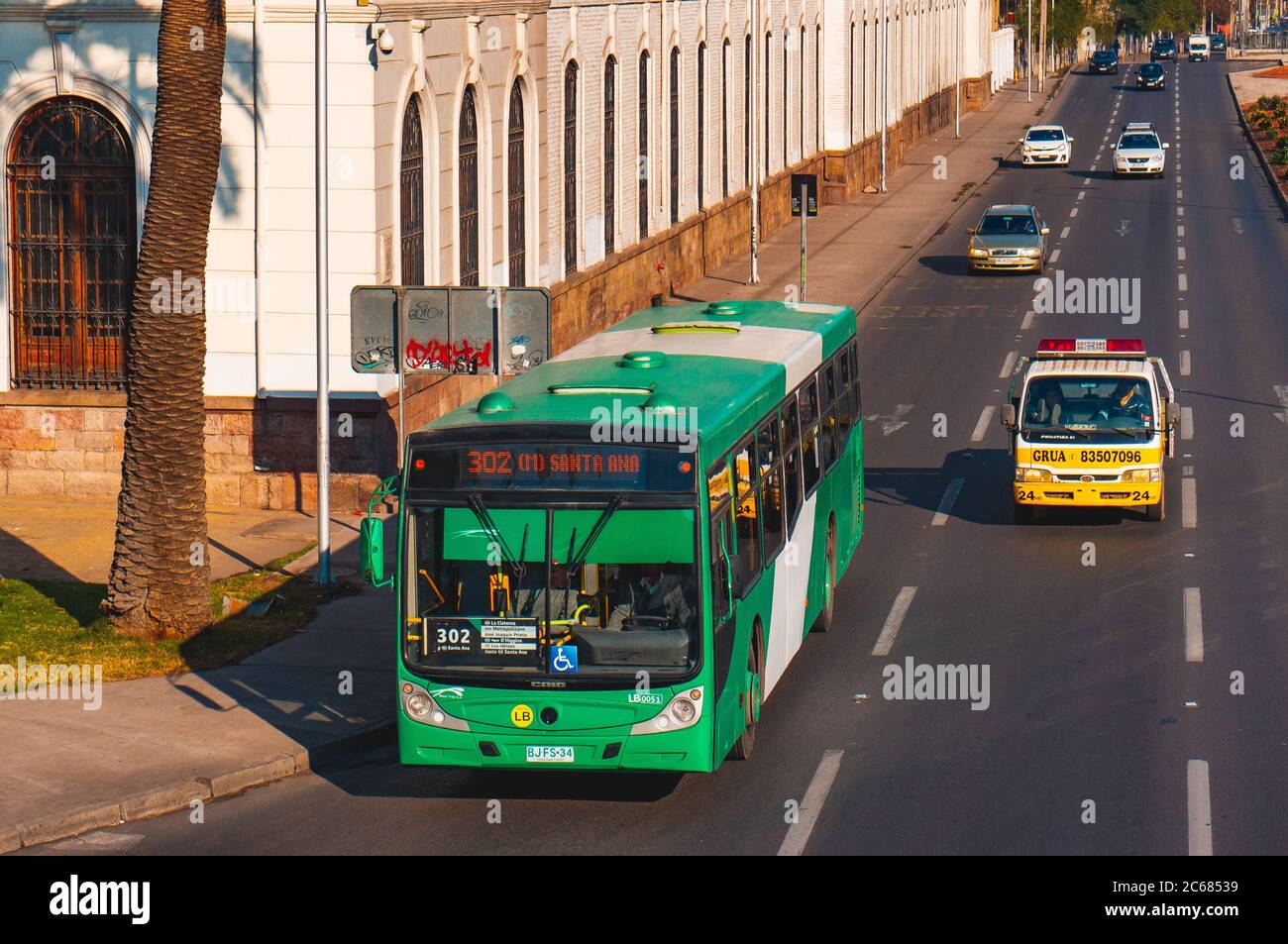 Santiago, Chile - July 2015: A Transantiago / Red Movilidad bus in ...
