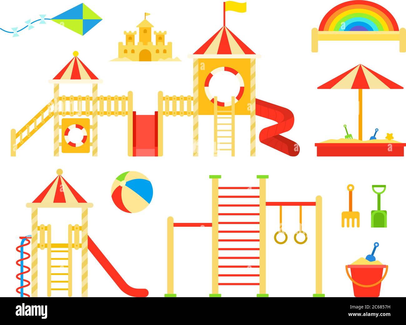School playground Cut Out Stock Images & Pictures - Alamy