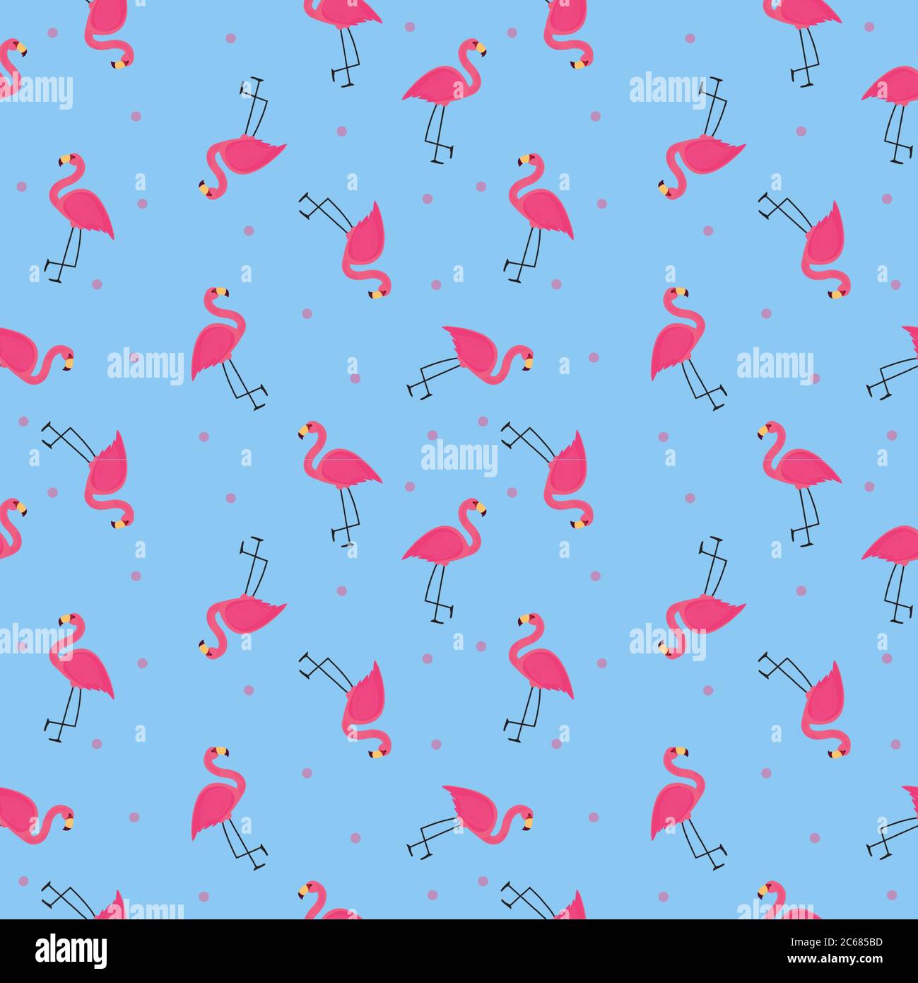Abstract Flamingo Seamless Pattern Background. Vector Illustration ...