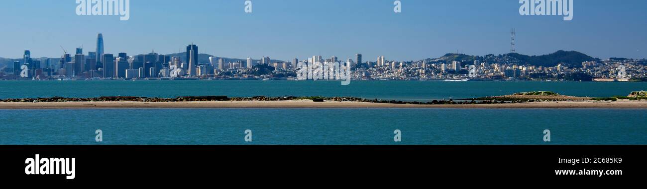 View of San Francisco from Point Richmond Marina, Point Richmond ...