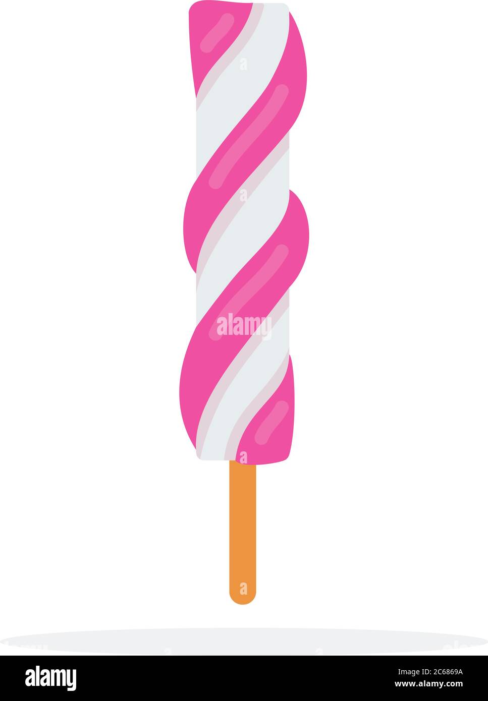 Raspberry sorbet ice cream Stock Vector Images - Alamy