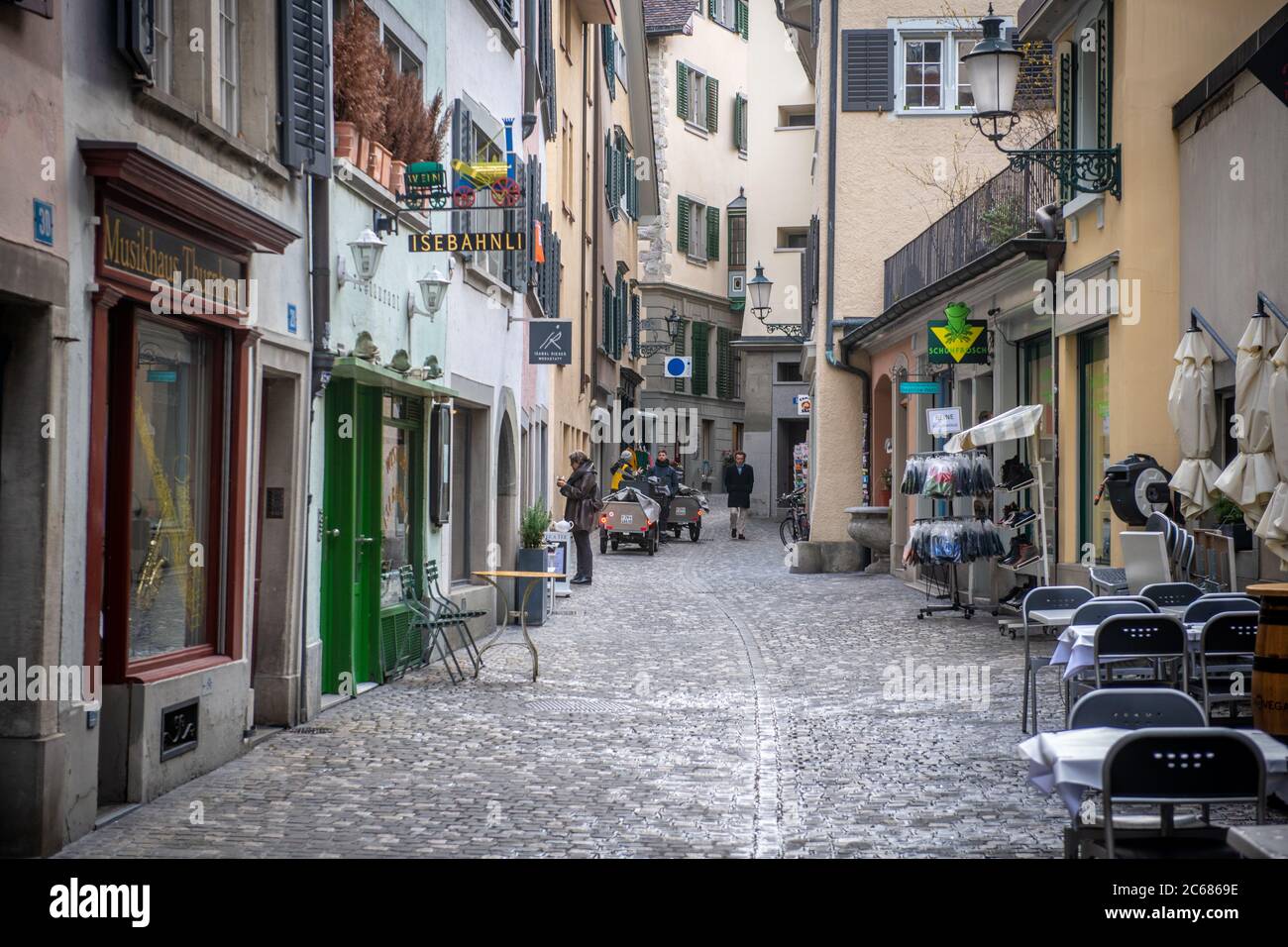 Street in Zurich, Switzerland Stock Photo - Alamy