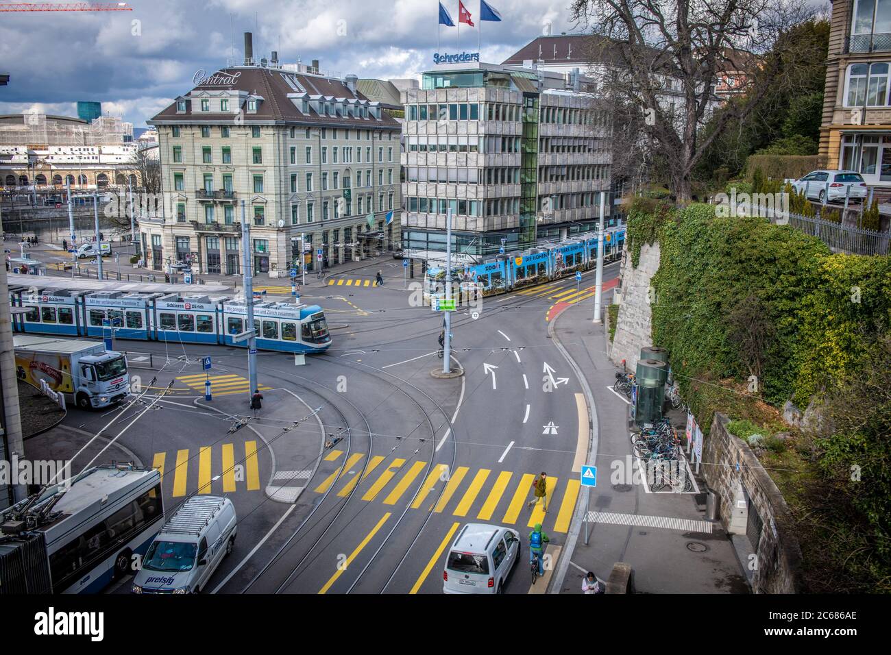 Street in Zurich, Switzerland Stock Photo - Alamy