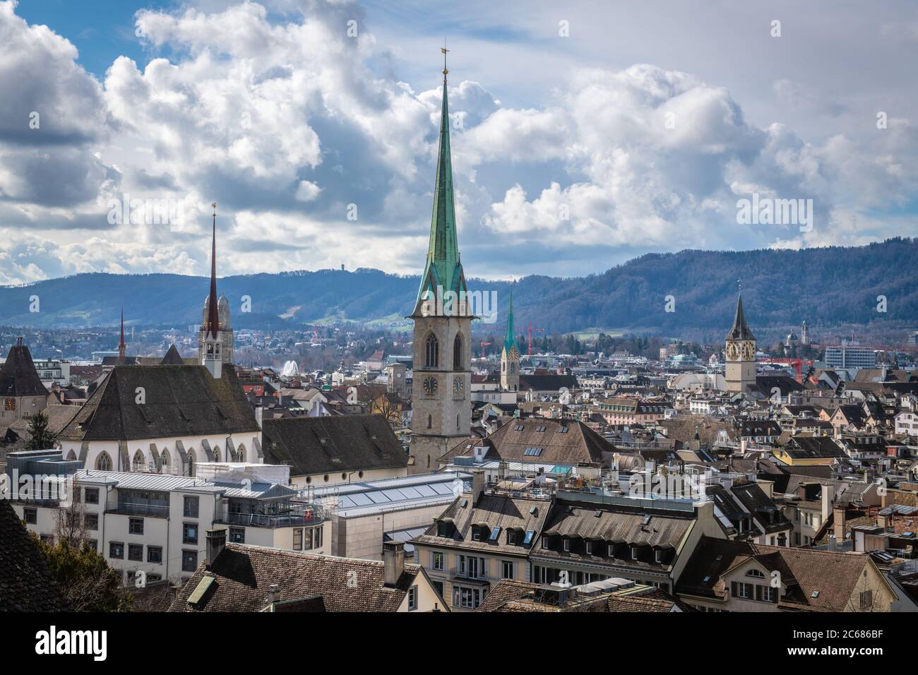 Rooftops in Zurich, Switzerland Stock Photo - Alamy