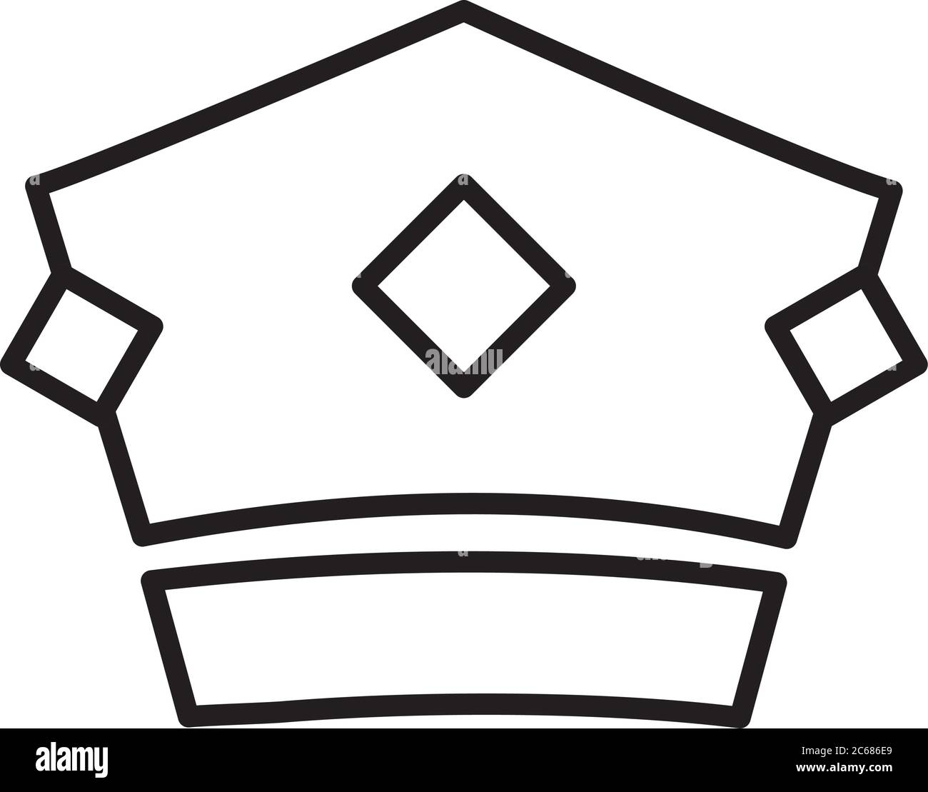royal crown of baron line style icon vector illustration design Stock ...